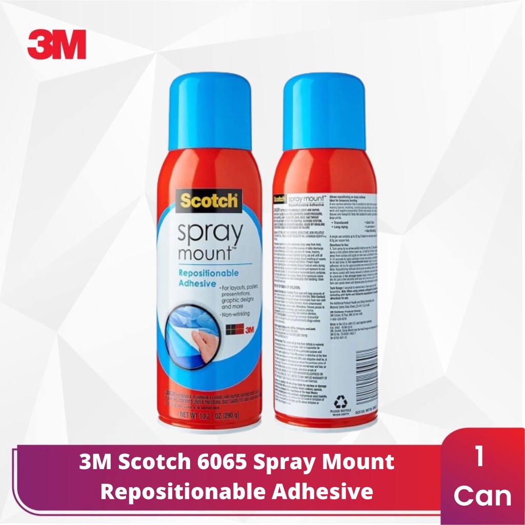 3M Scotch 6065 Spray Mount Repositionable Adhesive | Shopee Malaysia