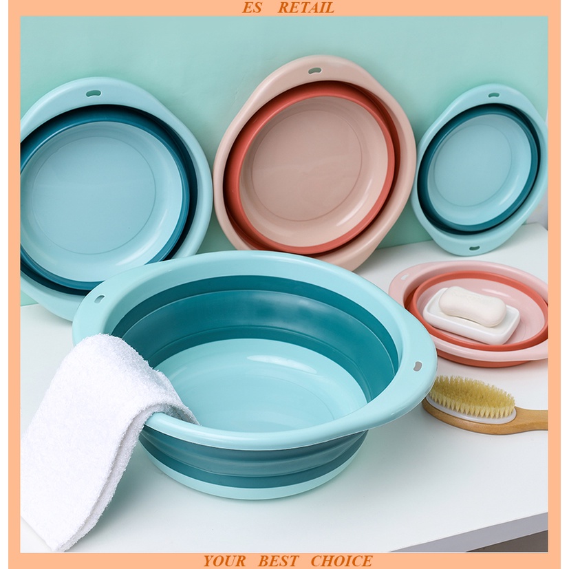 Collapsible basin Collapsible bucket Foldable basin Foldable bucket ...