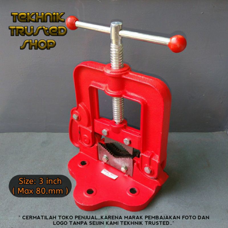 Pipe vice Size 3 inch 75 mm Vise vise clamp Pipe clamp | Shopee Malaysia