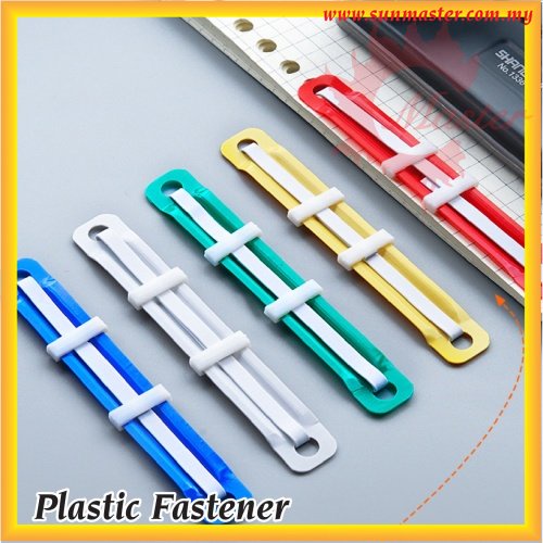 Plastic Fastener (50pcs) | PAPER FASTENER 8CM | White and Color | 装订夹 ...