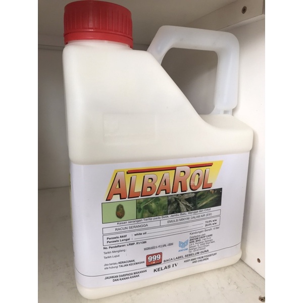Albarol / Insecticide / Racun Serangga / white oil / 杀虫剂 4L | Shopee ...