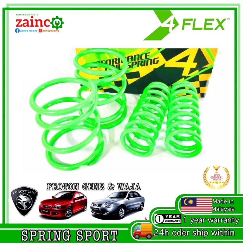 Original 4FLEX SPORT SPRING PROTON WAJA AND GEN2 Fast Shipping | Shopee ...