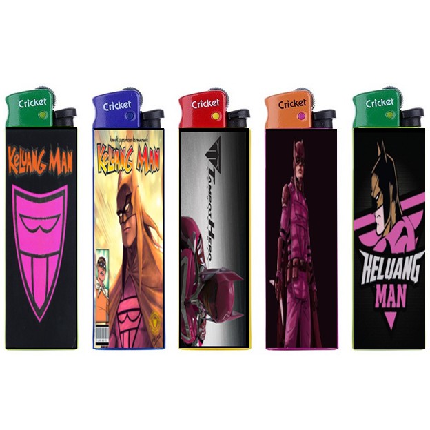 KELUANG MAN 5 PCS LIMITED EDITION CUSTOM CRICKET LIGHTER | Shopee Malaysia