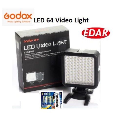 Godox LED64 Video Light 64 LED Lights for DSLR Camera Camcordermini DVR ...