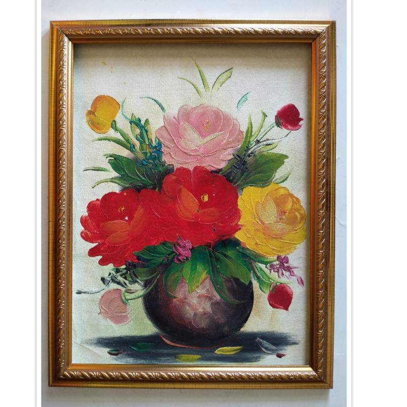 Complete Flower Painting Frame 30x40 cm | Shopee Malaysia