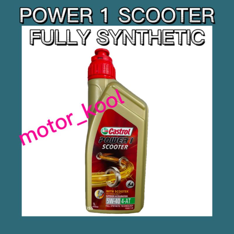 CASTROL POWER 1 SCOOTER 4 AT FULLY SYNTHETIC 5W40 | Shopee Malaysia