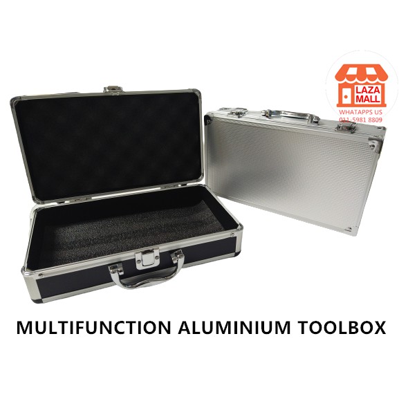 (SMALL) KOTAK SOLEK KERAS PORTABLE ALUMINIUM TOOLS BOX KOMPUTER COVER DOCUMENT HOLDER STORAGE ...