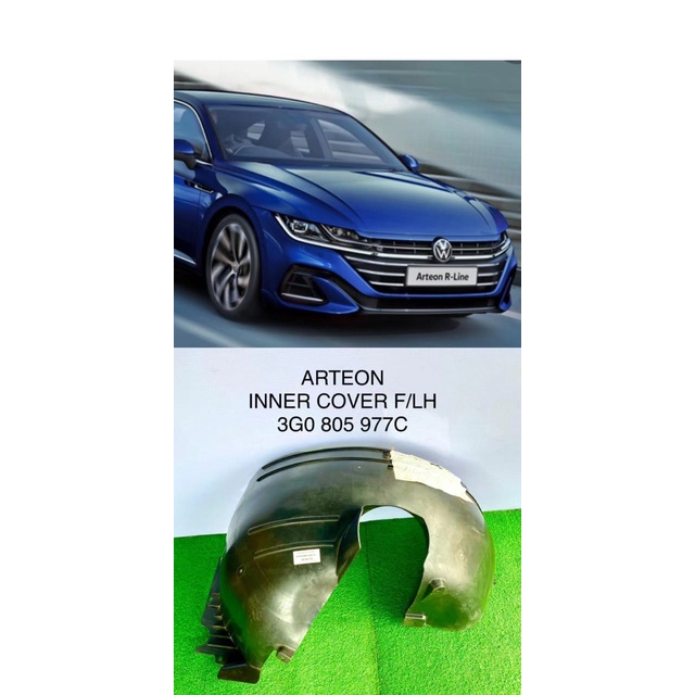 VOLKSWAGEN ARTEON TSI FENDER INNER COVER FRONT PLASTIC MODEL | Shopee ...