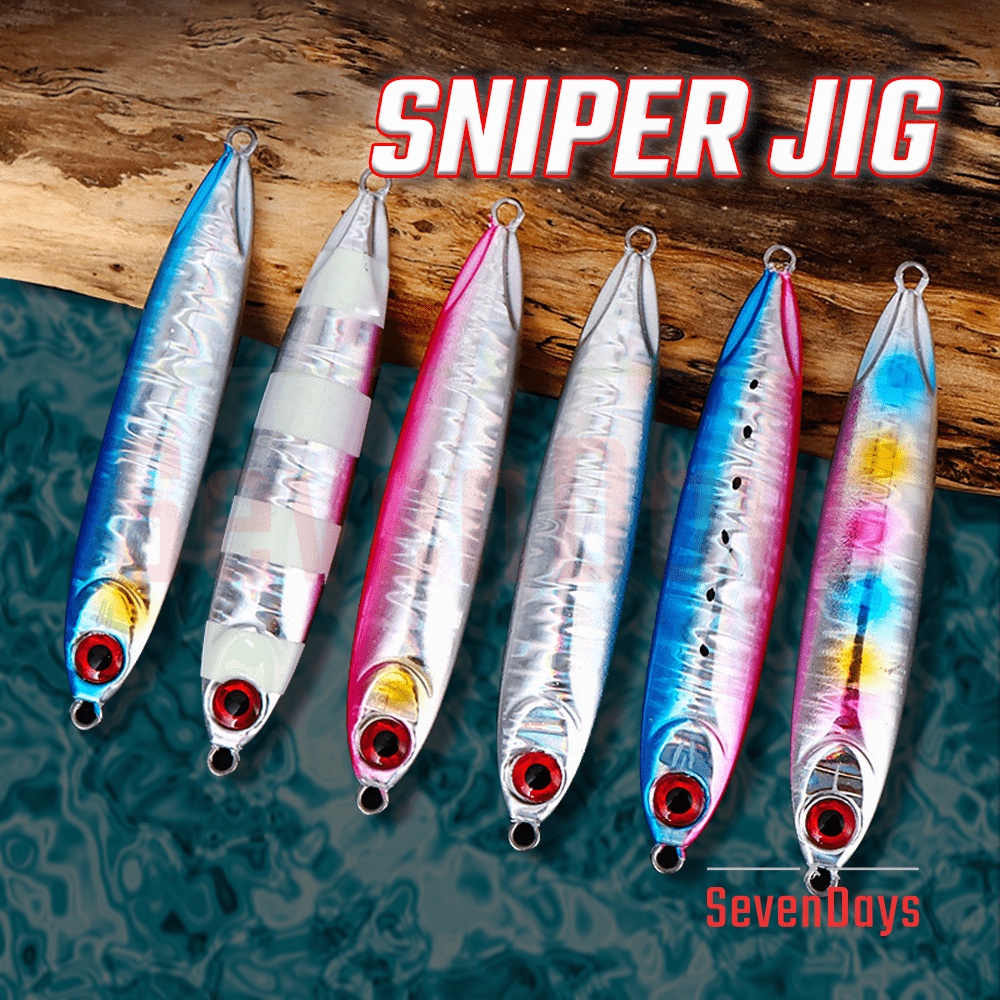 Sniper Jig Metal Lead Fishing Lure 10g/20g/30g/40g/60g/80g/100g Bait Pancing Ikan Micro Fast ...