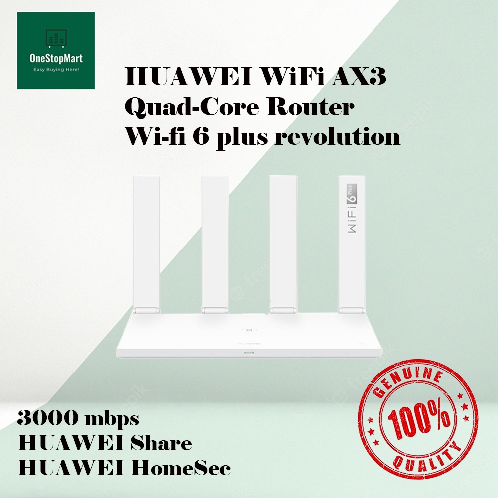 HUAWEI Wifi AX3 Quad Core Wifi 6+ Plus Wireless Router | Shopee Malaysia