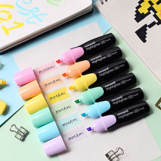 🎉READY STOCK IN MALAYSIA🎉Monami Highlighter Pastel 604 | Shopee Malaysia