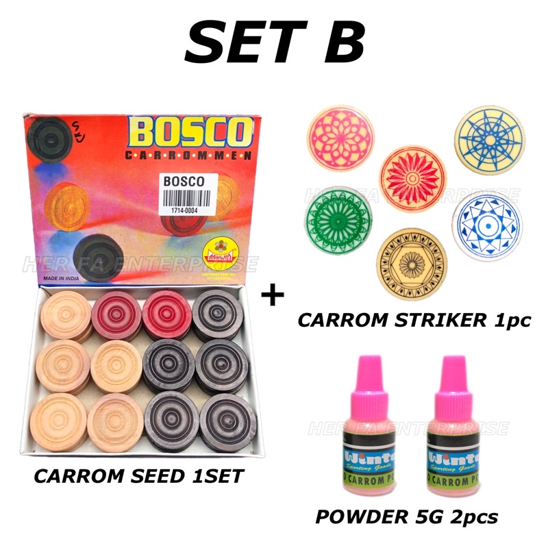 ASHWIN Carrom Set Men Export Quality King Super | Bosco | Champion ...