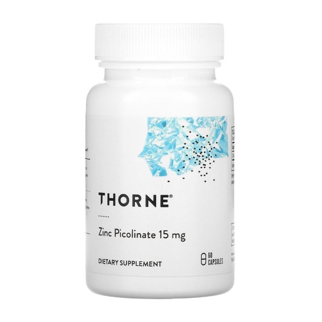 Thorne Research, Zinc Picolinate, 15/30 mg , 60/180 Capsules | Shopee ...