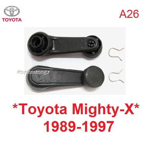 1 Pair Hand Crank Mirror TOYOTA HILUX MIGHTY-X 1980-1996 Gray MIGHTY X ...