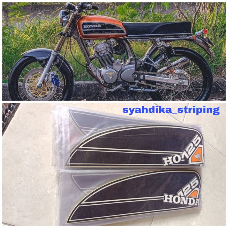 Sticker STRIPING LIS BODY HONDA CB 125h CB 100 CB 125 CB GLATIK ...