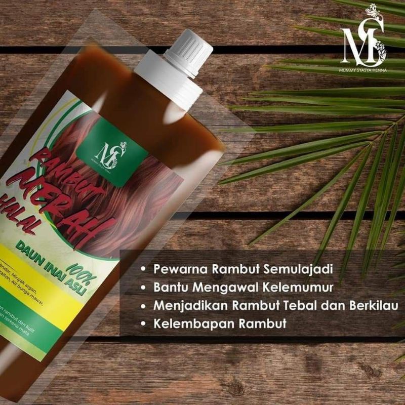 🔥INAI RAMBUT MERAH HALAL (100G)🔥100% DAUN INAI ASLI | Shopee Malaysia