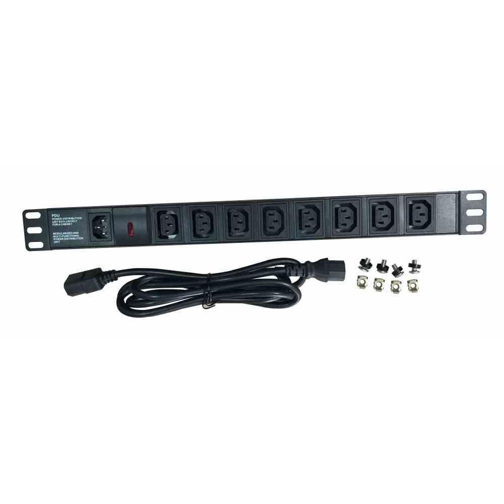PDU 8 Port IEC C13 Output 10A / 240V | Shopee Malaysia