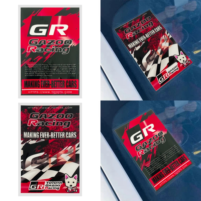 GR Sport Gazoo Racing Emblem Car Glass Decal Body Decor Sticker For ...