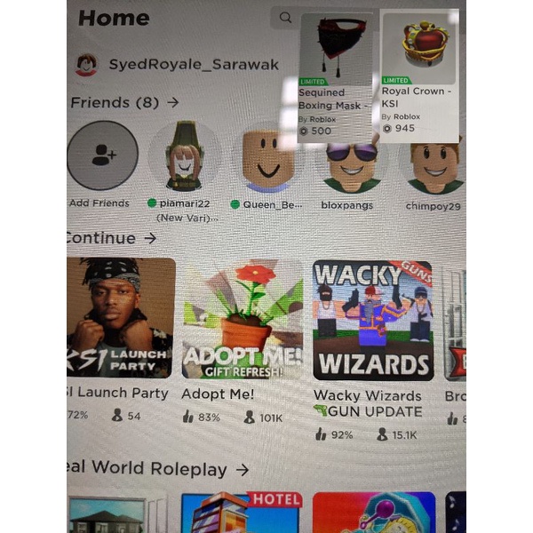 Roblox account for (SALE WITH LIMITED ITEMS CHEAP PRICE) | Shopee Malaysia
