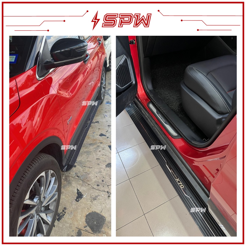 Proton X70 Running Board Side Step King Kong Style Nerf Bar Pedals 2019 ...