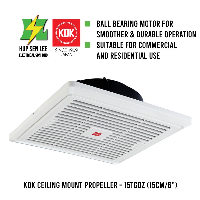 KDK Ceiling Mount Propeller 15TGQZ (15cm/6″) | Shopee Malaysia