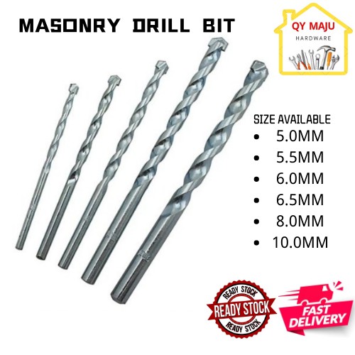 Masonry Drill Bit Concrete/ Mata Tebuk Batu Dinding /Mata Drill/Mata ...
