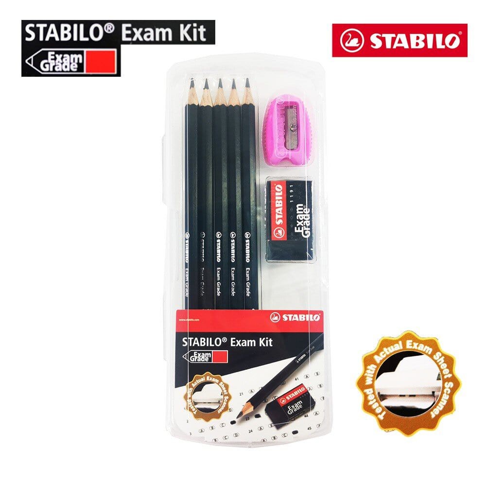 Stabilo Exam Kit Pencil Set with Pencil Box 288PC5SP 288GPC5SP Writing ...