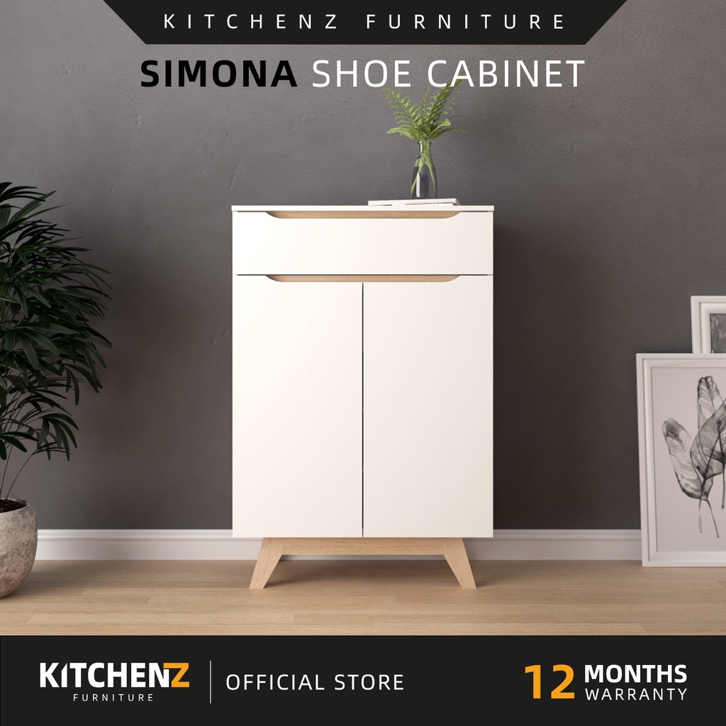 KitchenZ Sabah Simona Series 4FT Shoe Cabinet With Door Kabinet Kasut ...