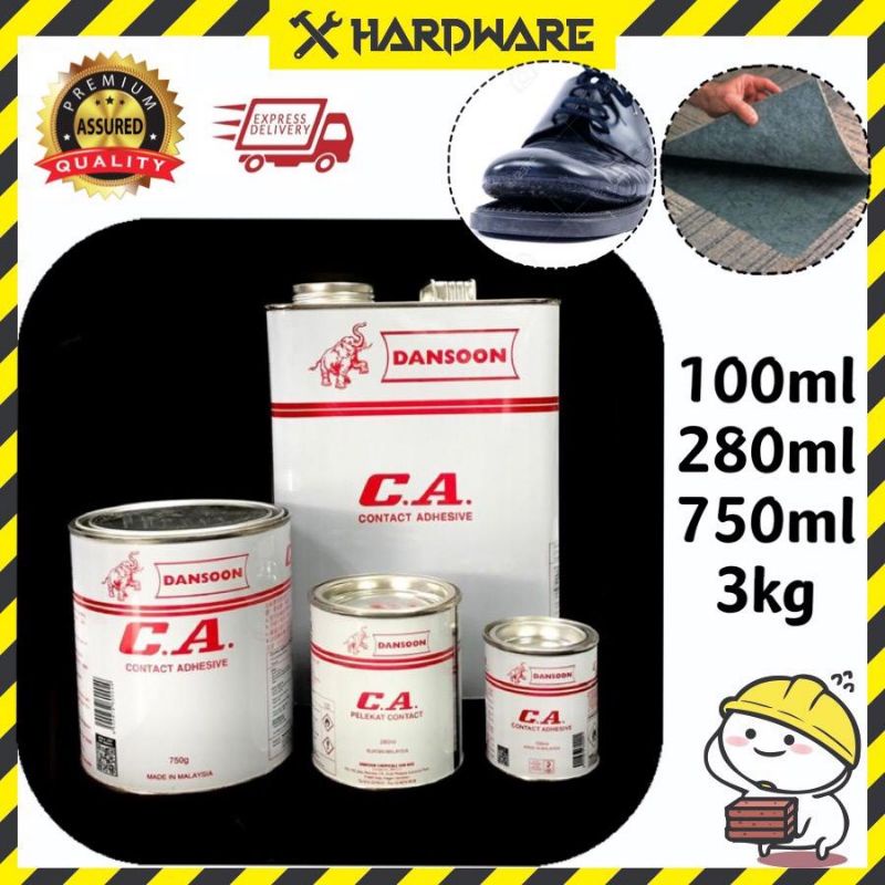 3kg Dansoon Contact Adhesive/CA gum/Dunlop gum/Pelekat contact/Formica ...