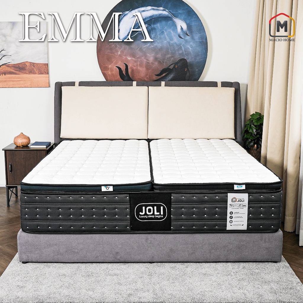 (Free Shipping) Dr. Macio Emma Divan Fabric Bed Frame in Brown/Grey ...