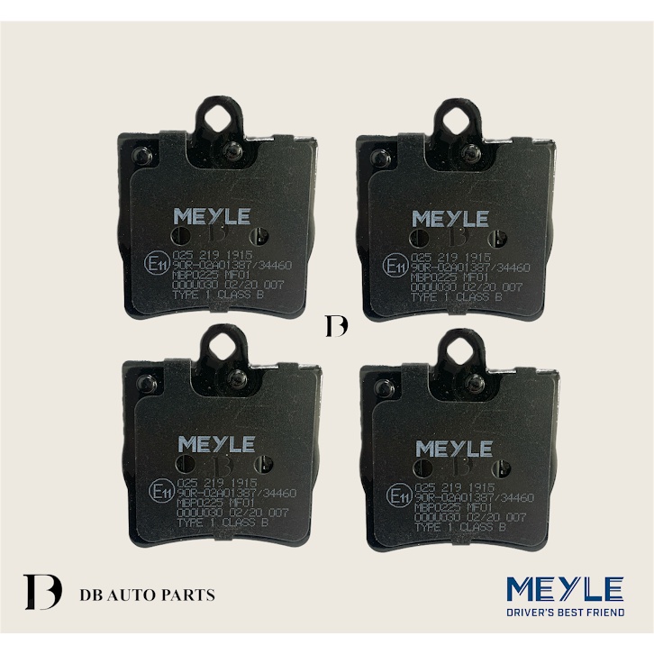 MEYLE MERCEDES BENZ C-CLASS W202 E-CLASS W210 REAR BRAKE PADS SET ...