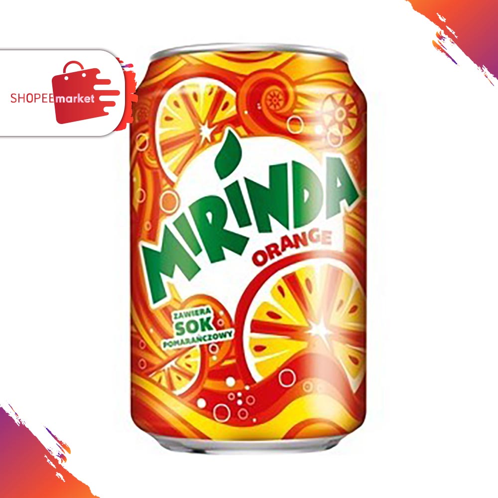 Mirinda Carbonated Drink , 300ml, Minuman Berkarbonat Mirinda | Shopee ...