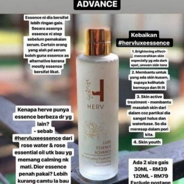 🎎EFFECT GLASS SKIB 🎎HERV NATURAL ESSENCE | Shopee Malaysia