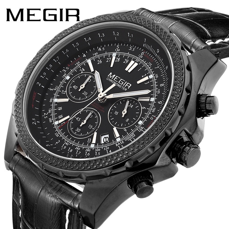 Megger megir men's watch multifunctional three eyelids with waterproof ...