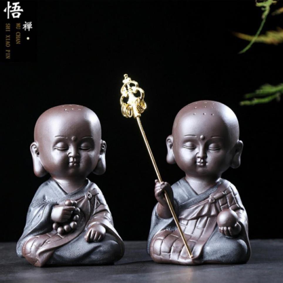 SA Ceramic statue of a monk meditating and calming the mind - Statue of ...