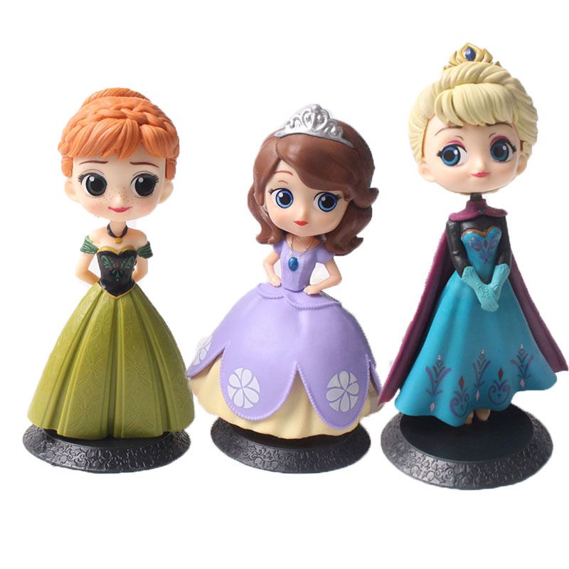 Princess Frozen Adorable Elsa And Anna Miniature Pvc Figures Perfect ...