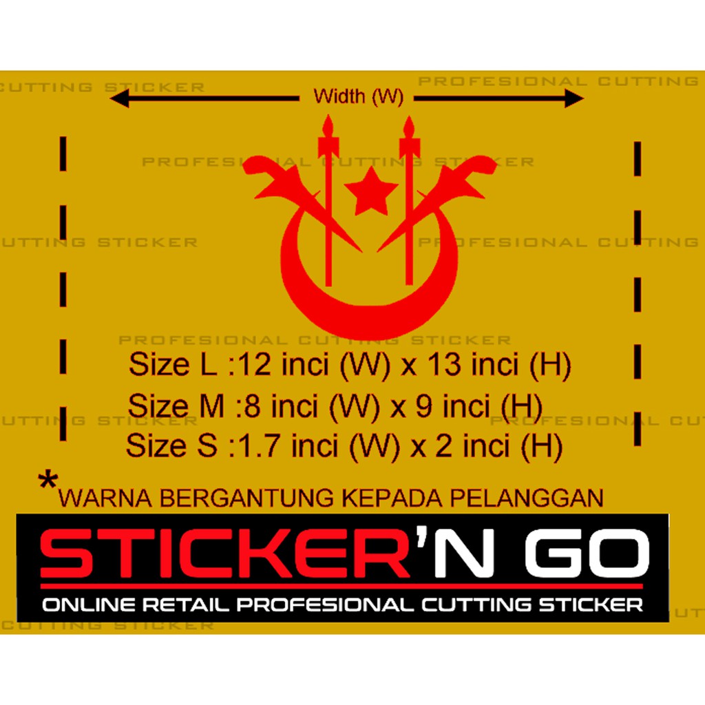 STICKER CUSTOM LOGO KELANTAN | Shopee Malaysia
