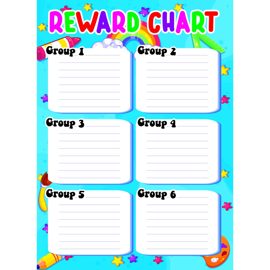 Carta Ganjaran / Reward Chart Kelas (Kumpulan) Keceriaan Kelas | Shopee ...
