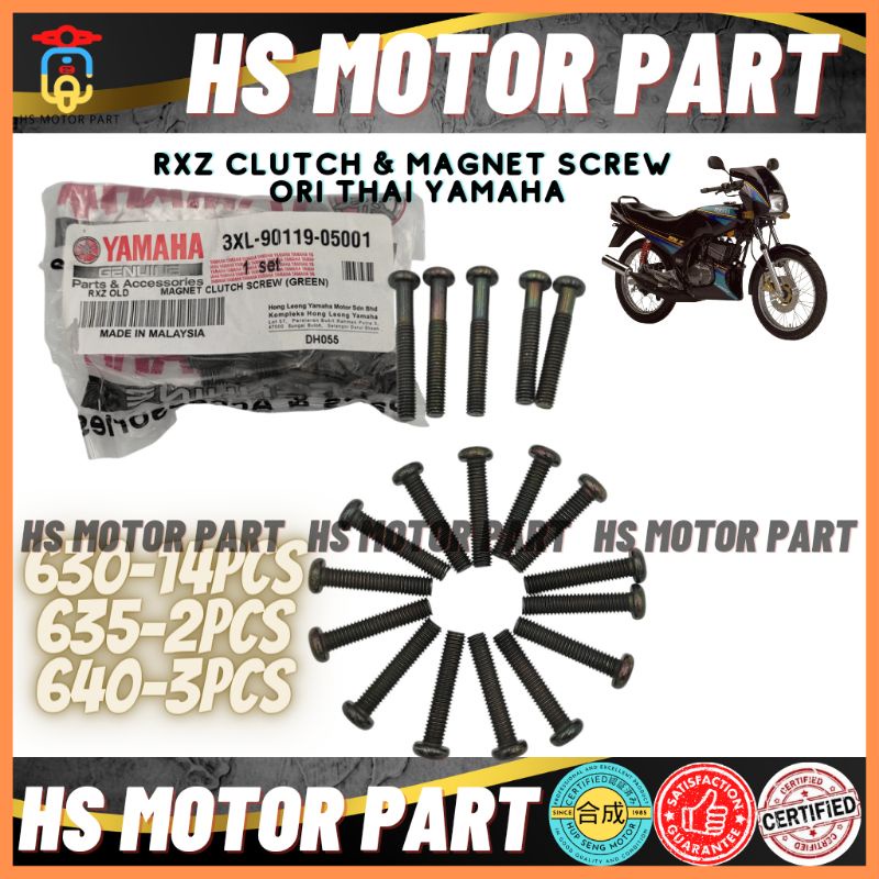 HSMOTORPART Rxz mili Clutch & Magnet Screw Set Original Thai Yamaha,Rxz ...
