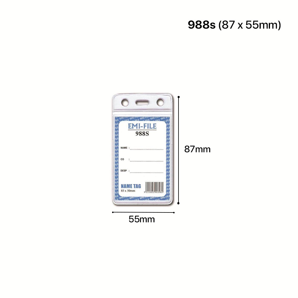 Emi-File | Name Tag | Emi-File Name Tag (Potrait / Landscape) | Shopee ...