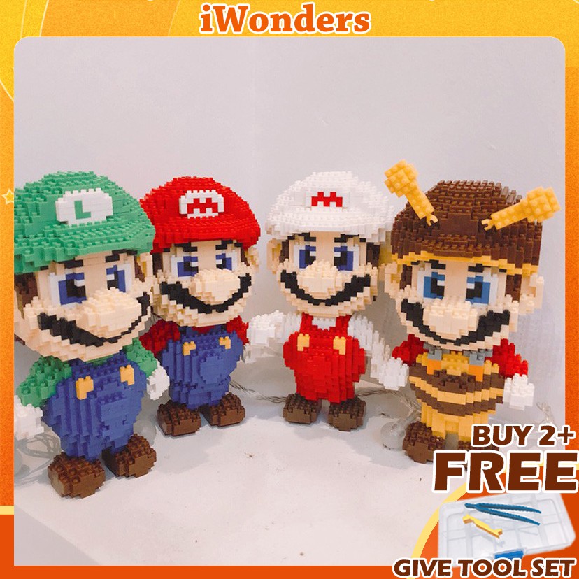 Nano Blocks Super Mario Brothers Micro Building Bricks Educational ...