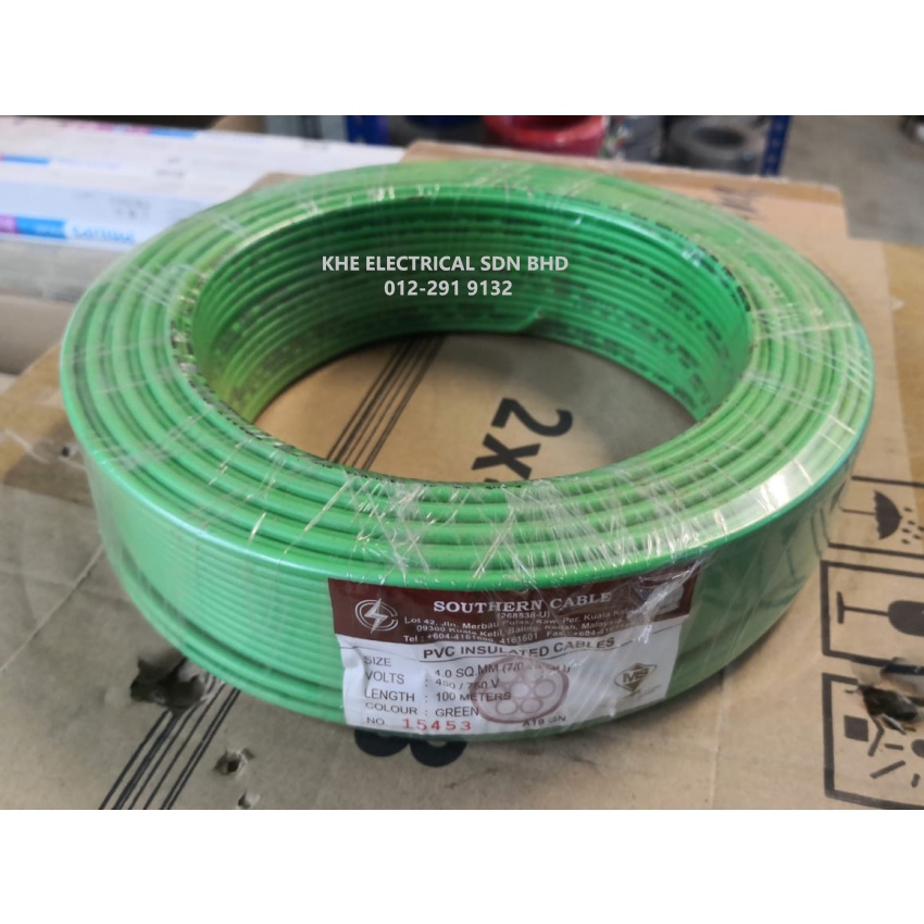 SOUTHERN 4MM PVC INSULATED CABLE (100% PURE COPPER) | Shopee Malaysia