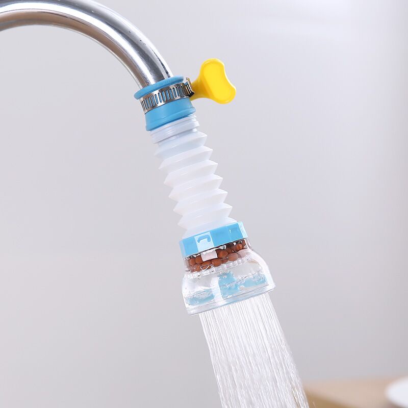 360 Rotate Water Tap Extender Filtering Shower Head Kitchen Anti Splash ...