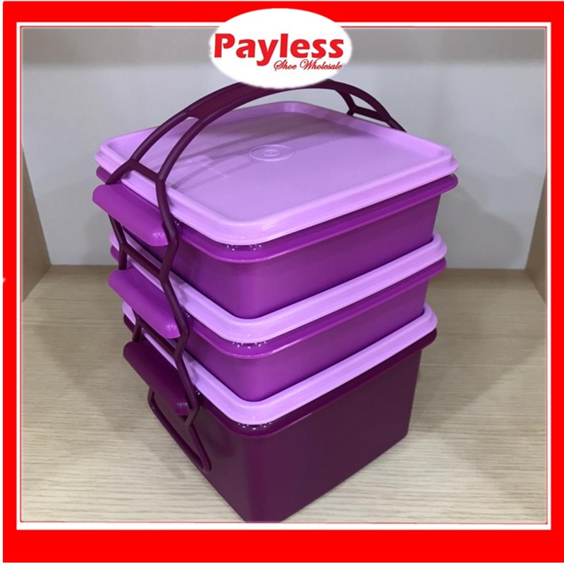 READY STOCKPAYLESS Tupperware Triffin Delight Set with Cariolier Double ...