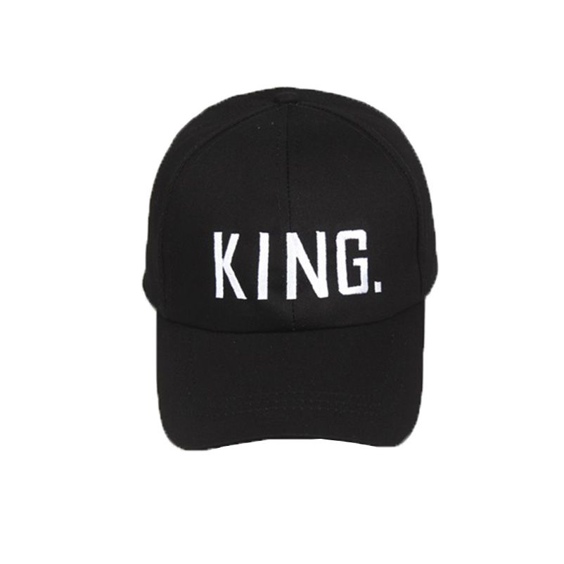 Baseball Black Queen/king Cap Hip Hop Letter Print Caps Snapback Couple ...