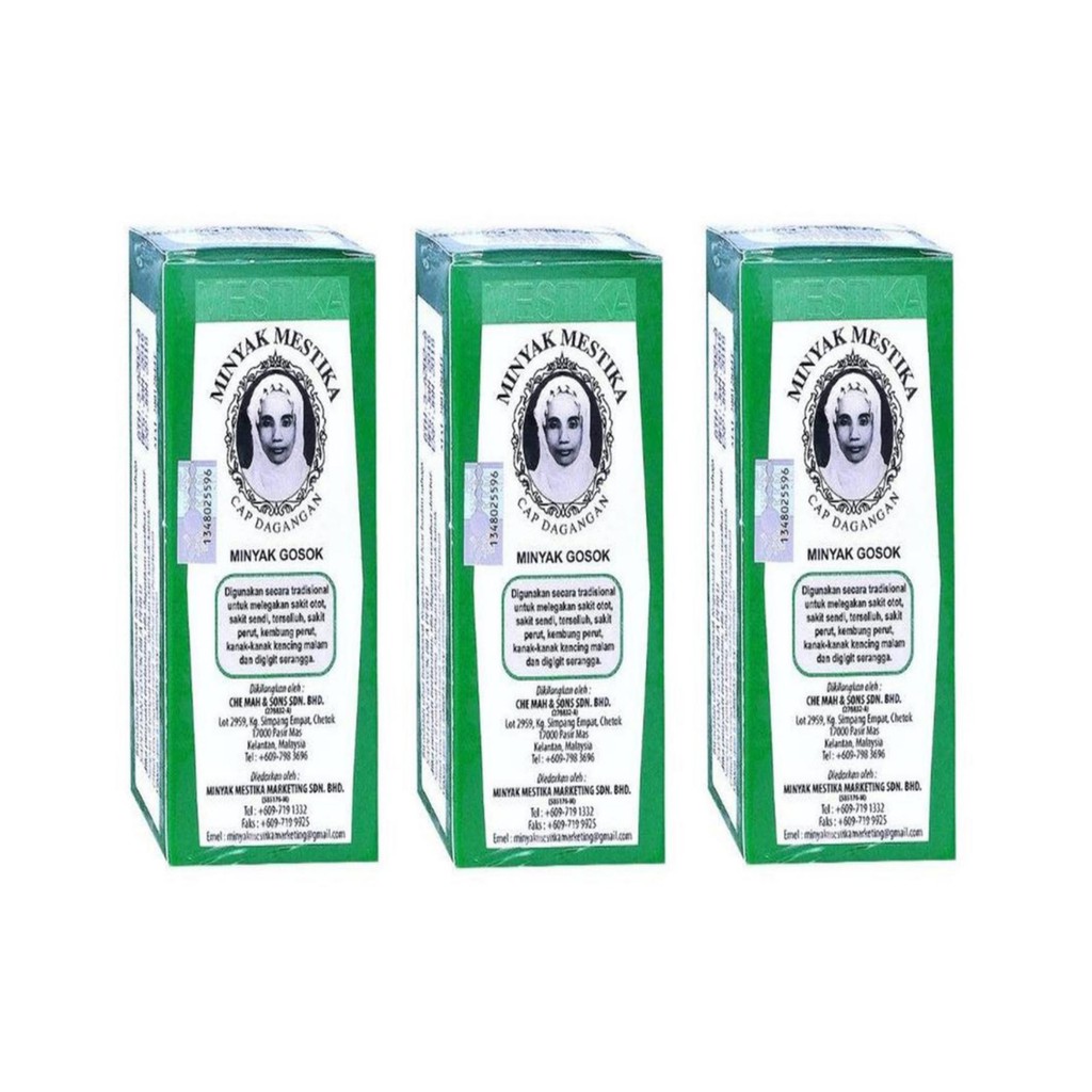 3 Bottles of Minyak Mestika 60ml | Shopee Malaysia