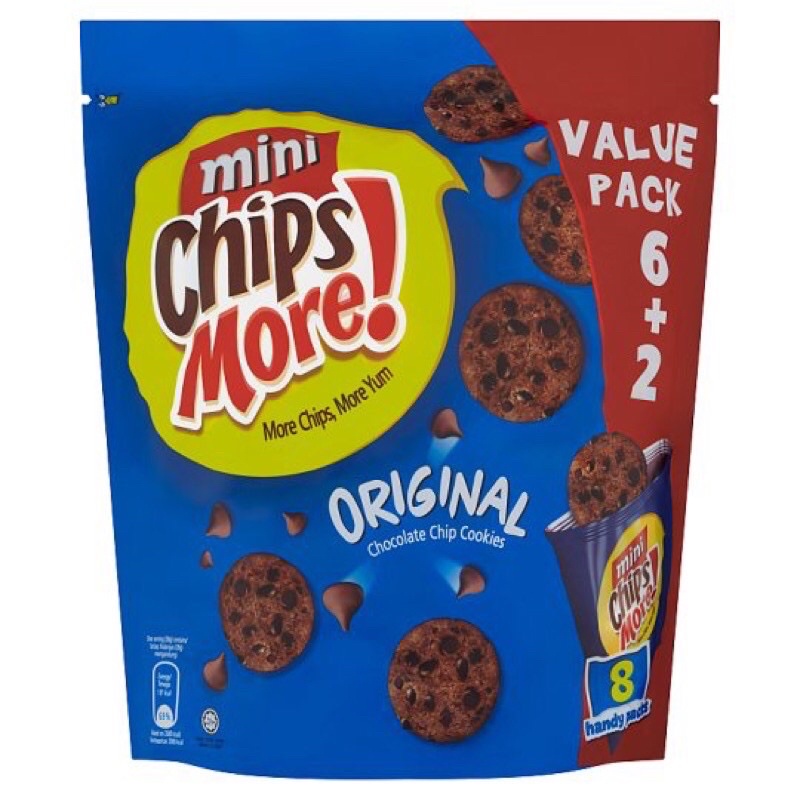 Mini Chips More 🥰 Chocolate Chip Cookies 8 x 28g | Shopee Malaysia