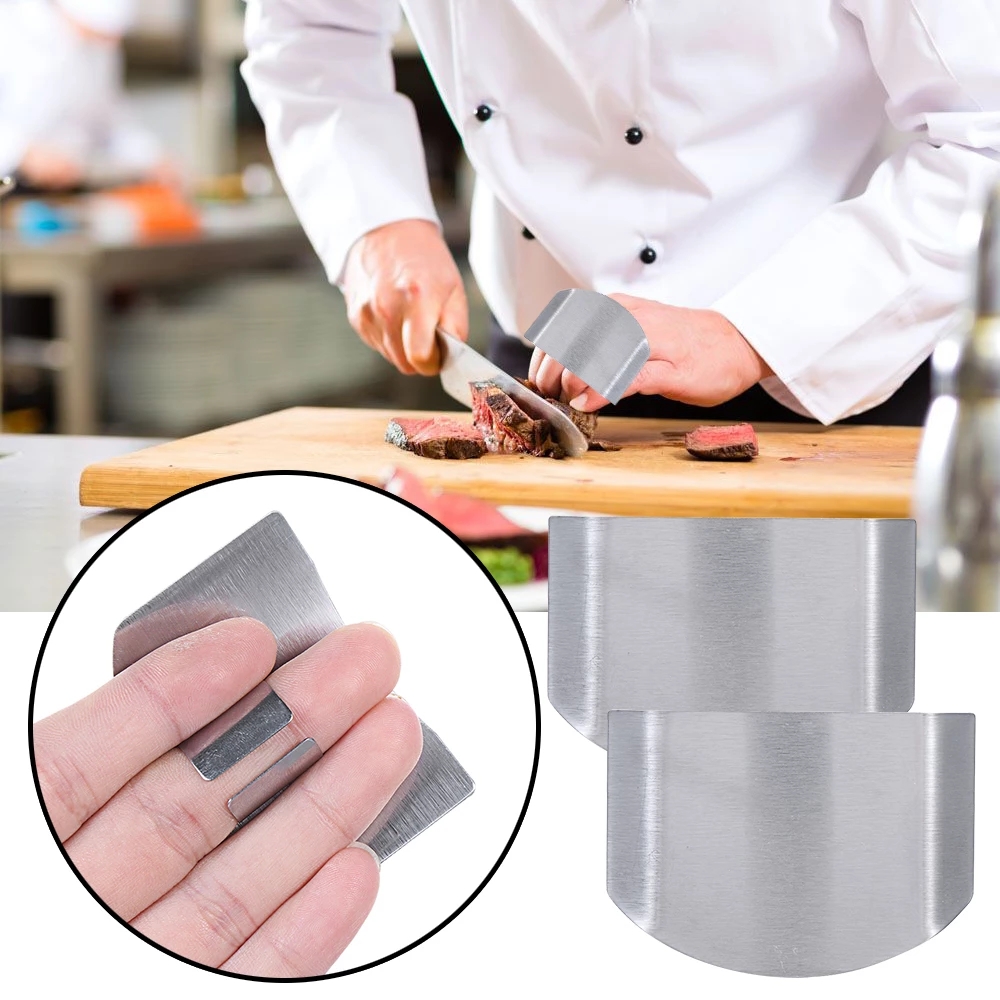 Stainless Steel Finger Protector,Safe Vegetable Cutting Hand Protecter ...