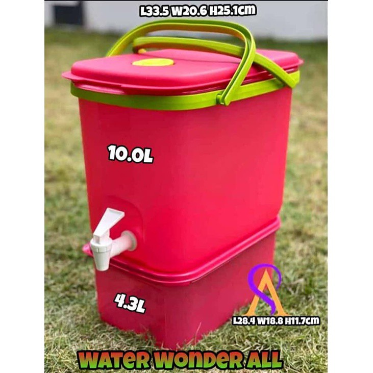 Tupperware Water Wonder All 10L + Modular Mates with Gift Box Full Set ...