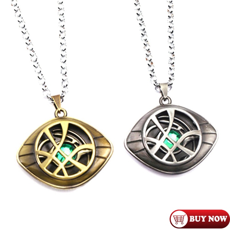 WOW Adults Dr Doctor Strange Eye of Agamotto Pendant Chain Necklace ...